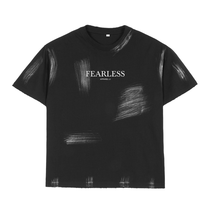 Fearless Apparel Line Luxury Black Hand Brushed T-shirt – FearLessLI